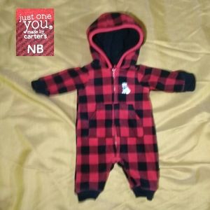 Carter's | Pajamas | Joy Buffalo Check Sleeper Size Nb | Poshmark